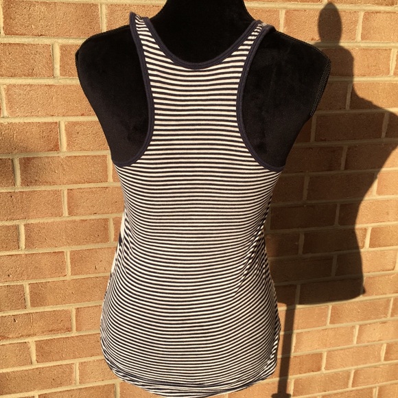 GAP | Tops | Gap Navy Blue And White Striped Tank Top | Poshmark